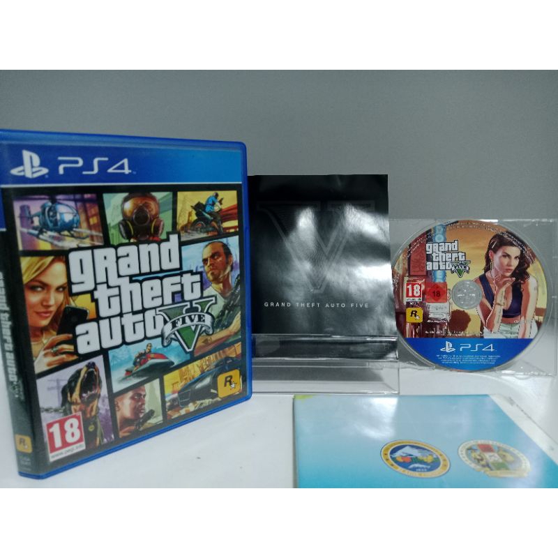 แผ่นเกมส์ Ps4 - Grand Theft Auto V - GTA : V (Playstation 4) (Zone 2 ...