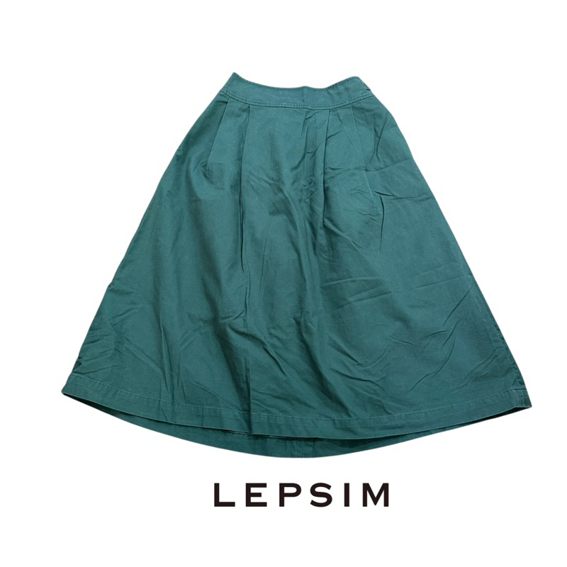 Lepsim S กระโปรงทรงเอบาน สม็อคหลัง แต่งกระดุม | Shopee Thailand