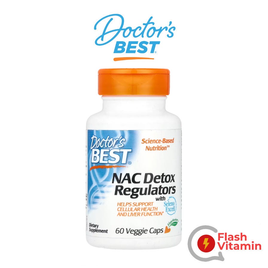 Doctor's Best, NAC Detox Regulators with Seleno Excell , 60 แคปซูล / N ...