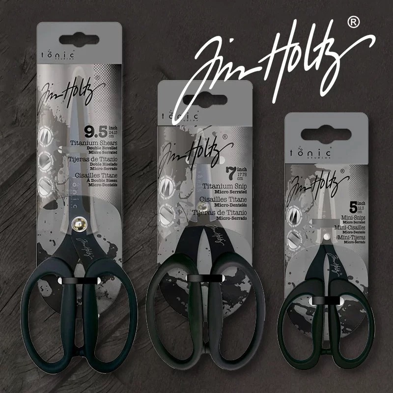 Tim Holtz Non-Stick Titanium Micro Serrated Scissors กรรไกร | Shopee ...