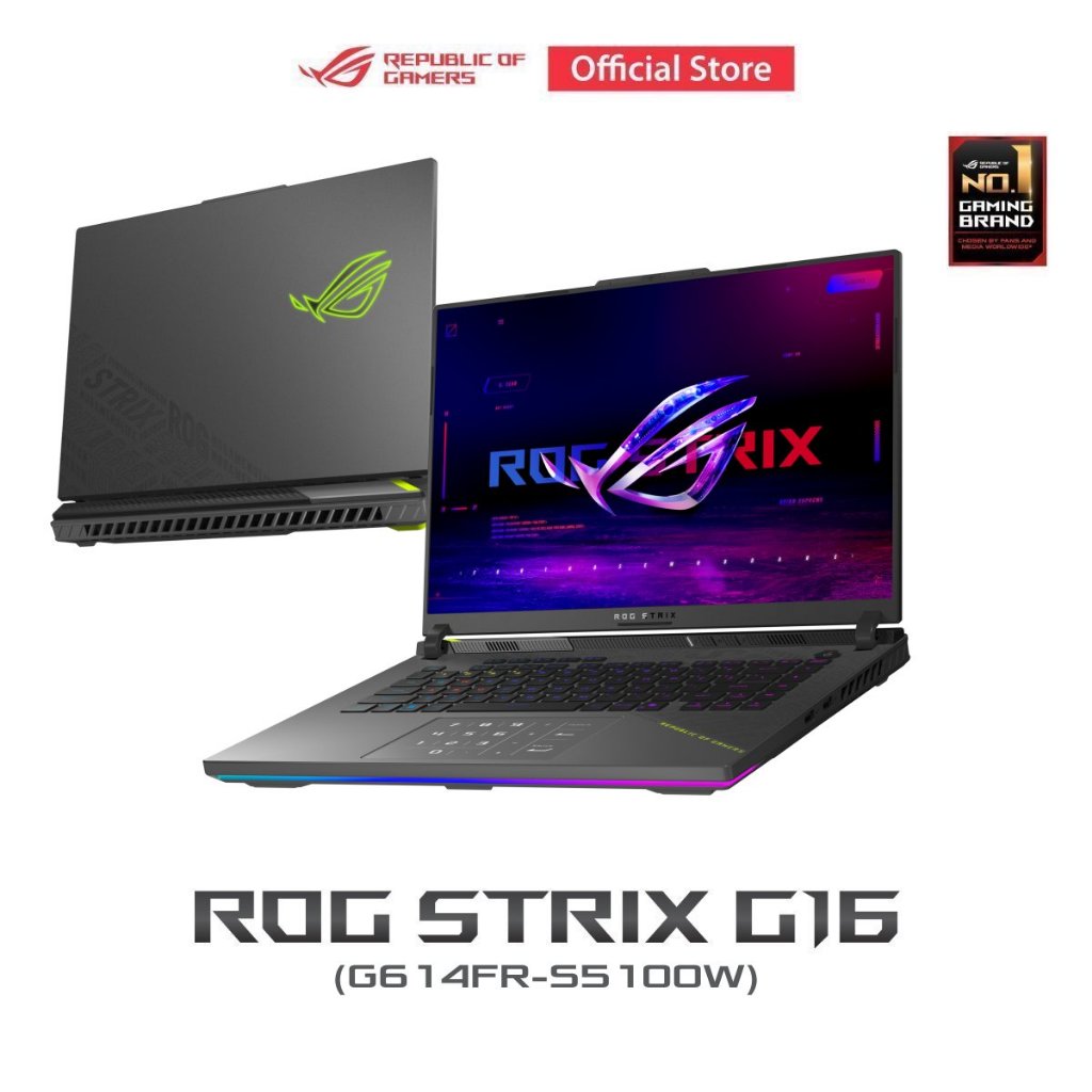 ASUS ROG Strix G16 (G614FR-S5100W) 16" 2.5K, AMD FIRE RANGE HX3D 16C ...