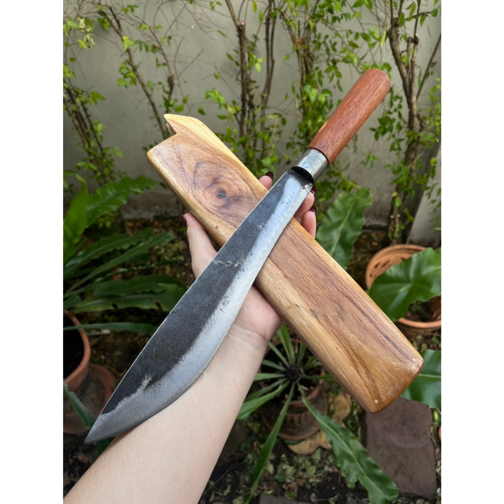 มีดเหน็บ E-Nep อีเหน็บ Machete มีดเดินป่า Camp Knife มีดแคมป์ มีดสนาม ใบ 11” ตีร้อนชุบแข็ง ผิวไฟ ...