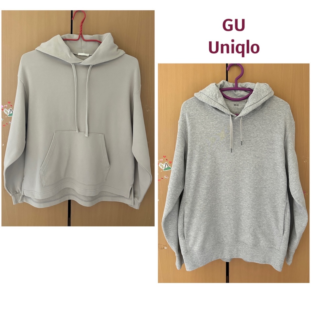 เสื้อกันหนาวสเวตเตอร์มีฮู้ด แบรนด์ GU,Uniqlo มือสองลายละเอียดเพิ่มเติมด้านล่าง | Shopee Thailand