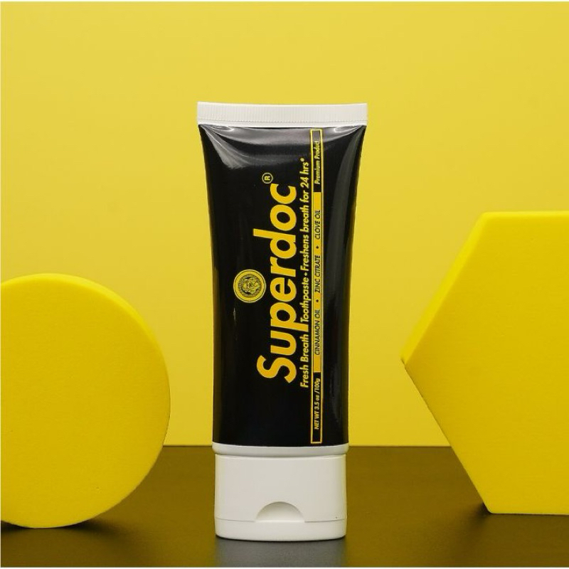 Superdoc ยาสีฟันหมอสุนิล แท้ เรทหิ้ว สูตรยับยั้งกลิ่นปาก ลดน้ำลายบูด ยับยั้งการก่อตีวของ ...