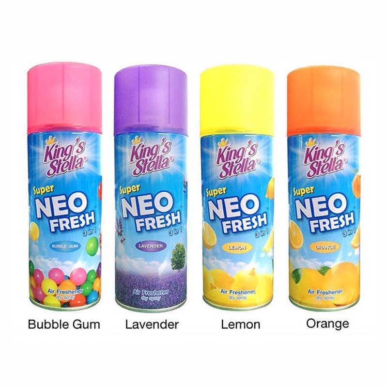 King’s Stella สเปรย์ปรับอากาศหมีซิ่ง Super Neo Fresh 300 ml. สเปรย์ชนิด ...
