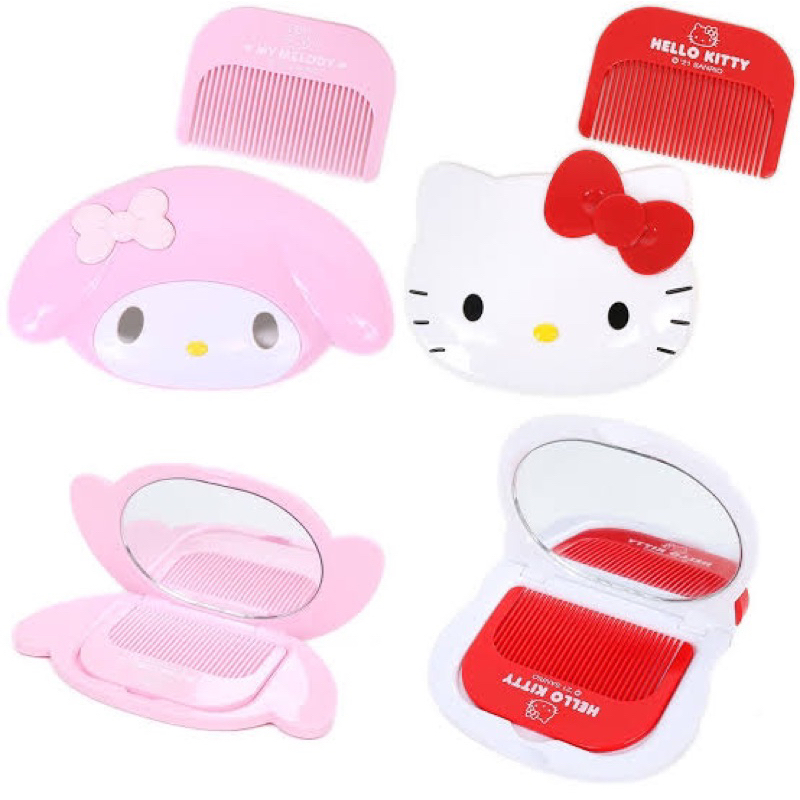 พร้อมส่ง ️🩷 ตลับหวี+กระจก พกพา sario แท้ 100% | Shopee Thailand