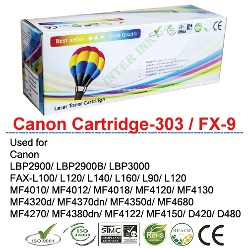 ตลับหมึก Canon Laser Shot LBP2900 / LBP2900B (Cartridge-303/ FX-9 ...