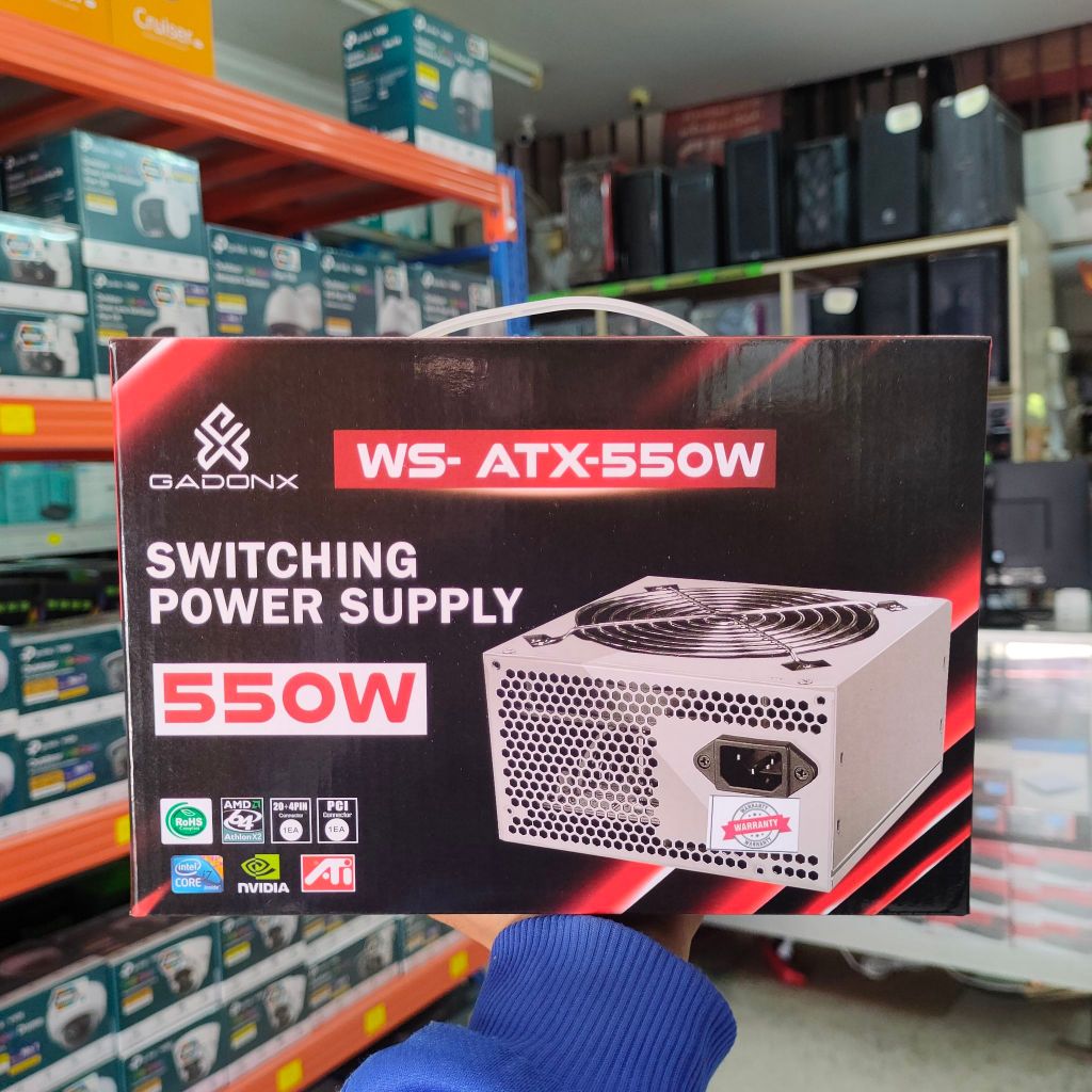 ประกัน 1 ปี Gadonx 550W Power Supply WS-ATX-550W พาวเวอร์ ซัพพลาย 550W ...