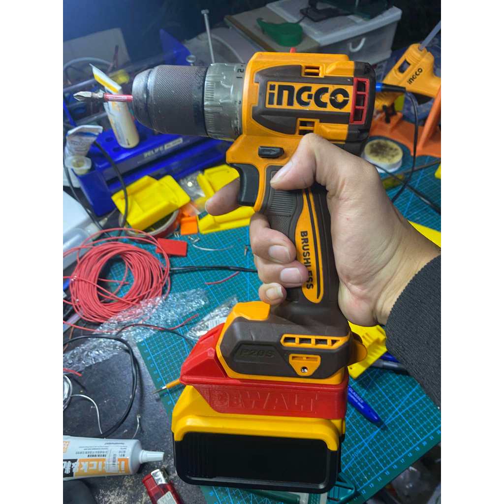 New!! อะแดปเตอร์แปลงแบต DEWALT 20v iNGCO/TOTAL 20v P20S สินค้าอยู่ในไทย ...