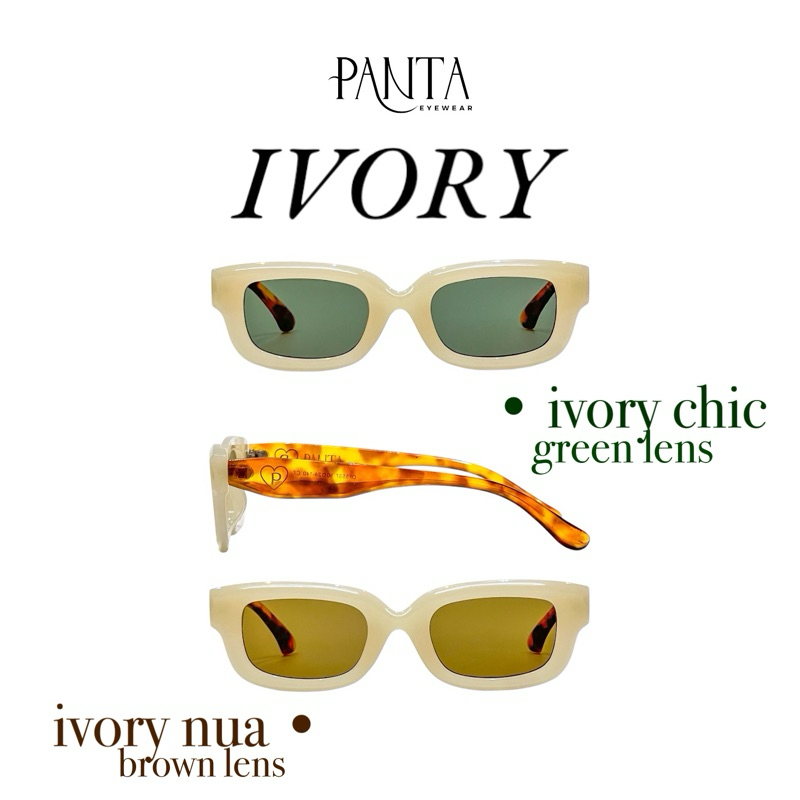 PANTA | iV รุ่น IVORY (ไอวอรี่) แว่นกันแดด UV400 Korea style | Shopee ...