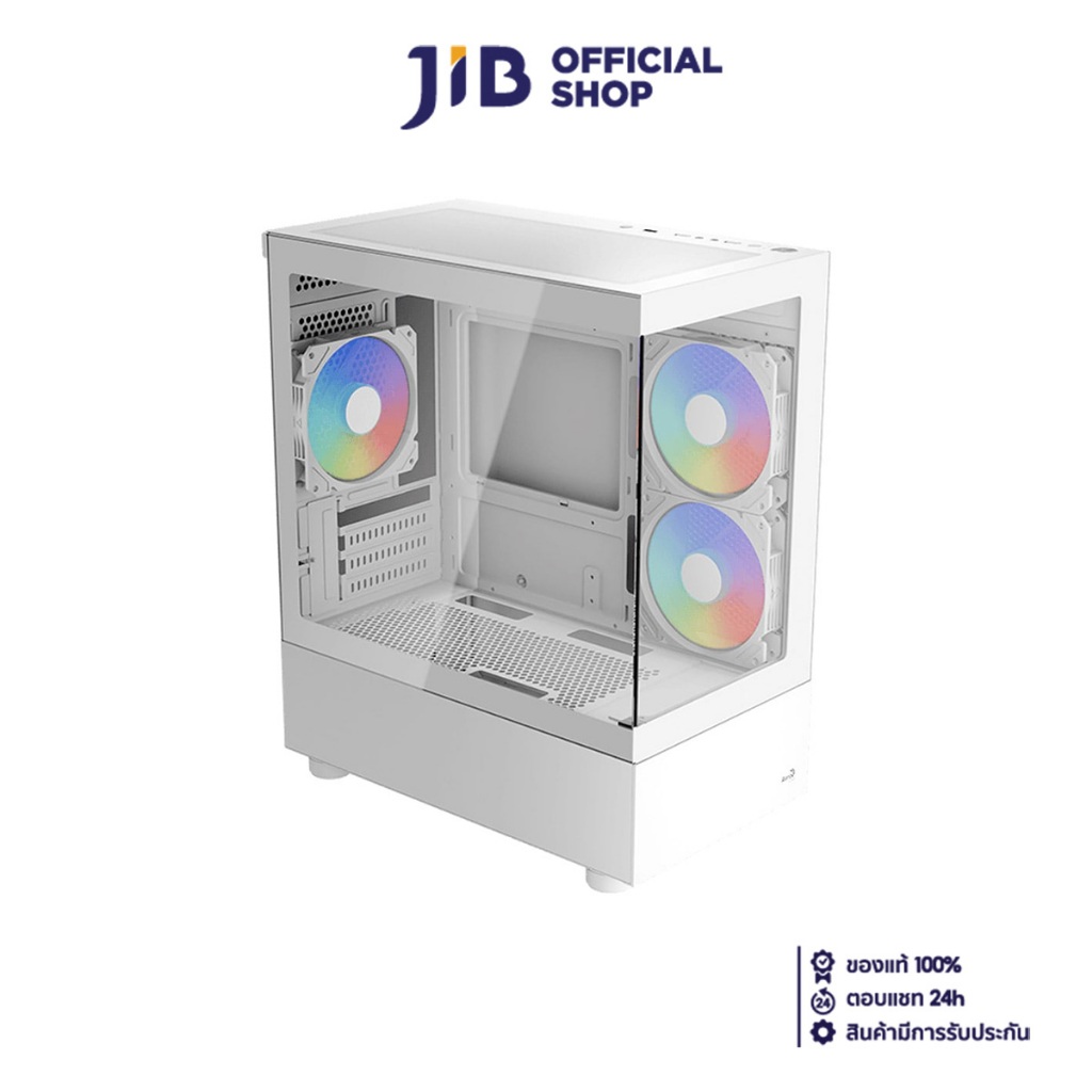 CASE (เคส) AEROCOOL VIEWPORT MINI (WHITE) (MICRO-ATX) (VIEWPORT-MINI-WT ...