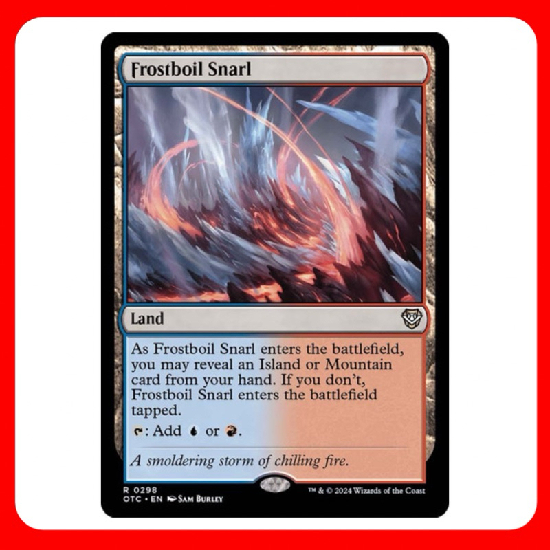 [MTG] Frostboil Snarl [OTC] [LAND] [RARE] [NORMAL] [ENG] (การ์ดเมจิค ...