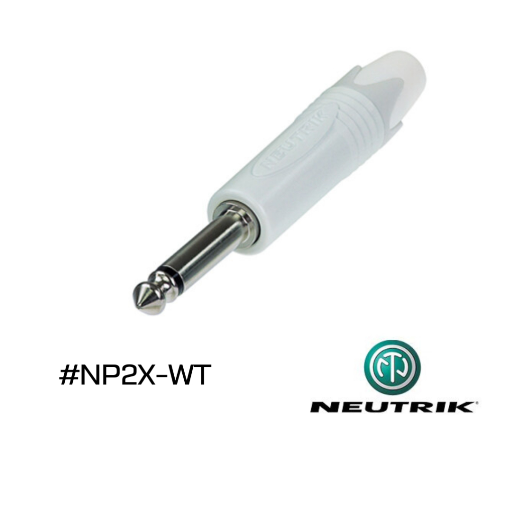 หัวแจ็คโมโนสีขาว Neutrik นิวทริค NP2X-WT , NP2XBWT | Shopee Thailand
