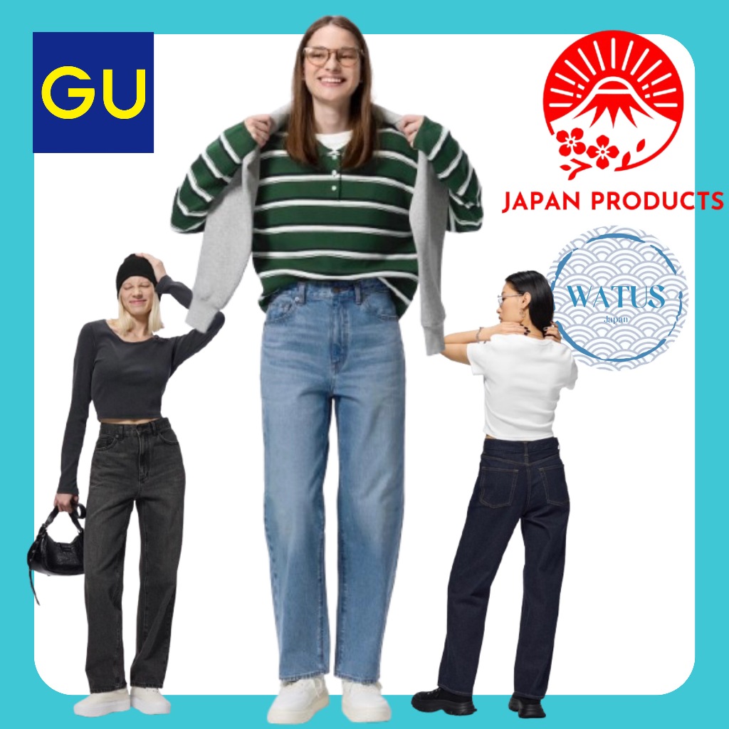 【Direct from Japan】GU/High rise straight jeans (standard length 71.0-75 ...