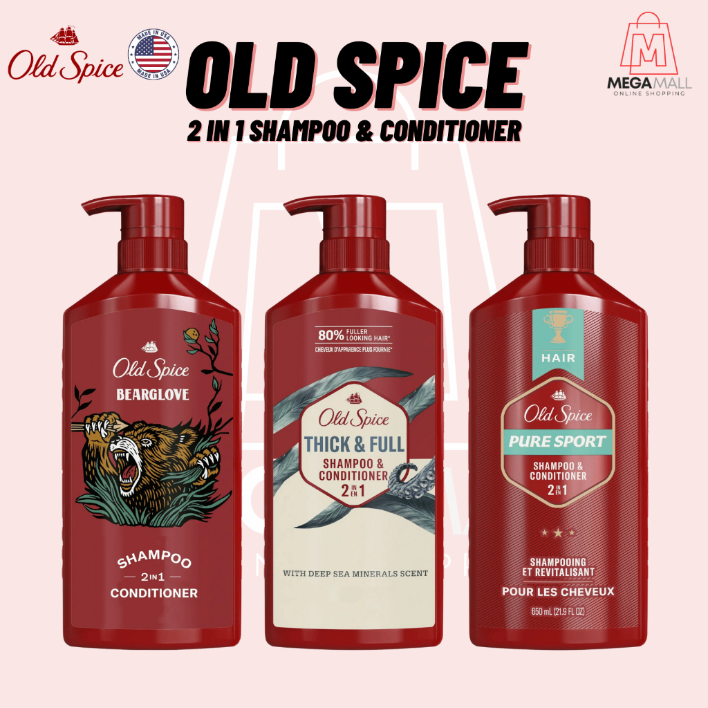 Old Spice Shampoo & Conditioner 2in1 แชมพู/ครีมนวดผม (พร้อมส่ง) สินค้า ...