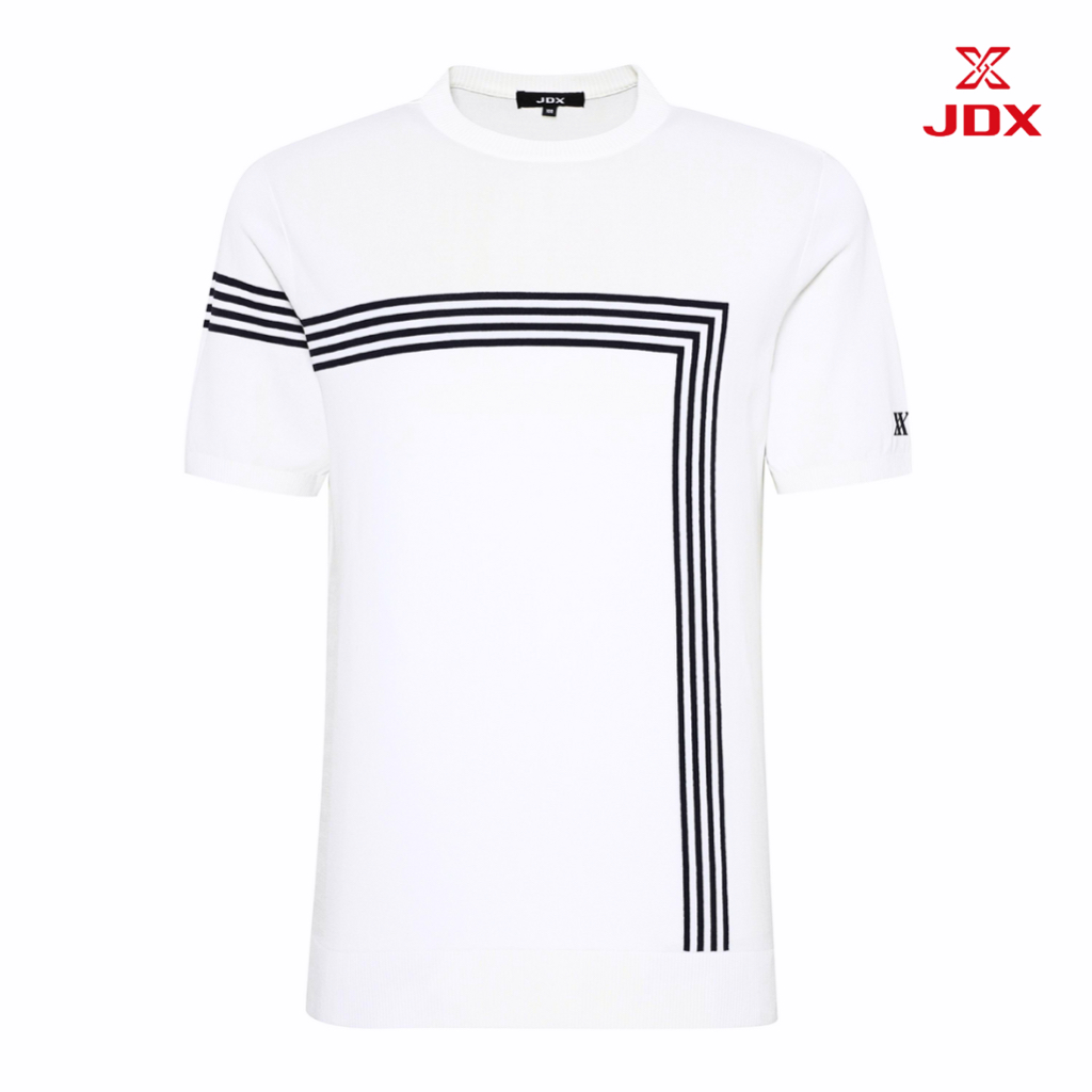 JDX Golf เสื้อชายแขนสั้นสีขาวผ้าไหมพรมแบบบาง | Shopee Thailand