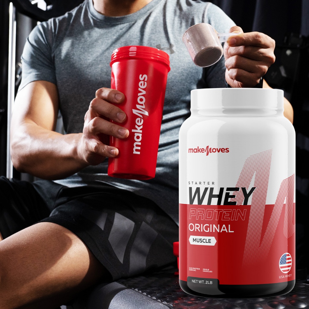 โปรตีนช็อกโกแลตและรสจืด 24g เพิ่มกล้ามเนื้อ + BCAA 4.0g - Make Moves Whey 2LB | Order Whey Now ...