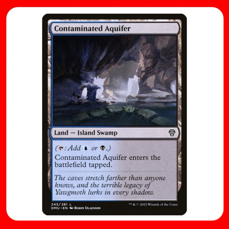[MTG] Contaminated Aquifer [DMU] [LAND] [COMMON] [NORMAL] [ENG] (การ์ด ...