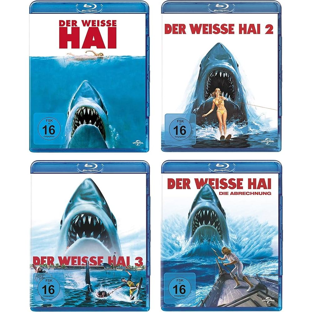 แฟลชไดร์ฟ พร้อมหนัง 4K จอว์ส ฉลาม ครบ 4 ภาค Jaws 4 Movie Collection ภาพ ...