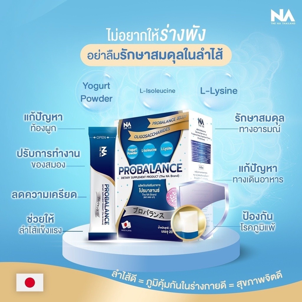P-PROBALANCE โพรไบโอติก Probiotic พรีไบโอติก Prebiotic โพสไบโอติก เจลลี่ซากุระ (1 กล่อง 20 ซอง ...