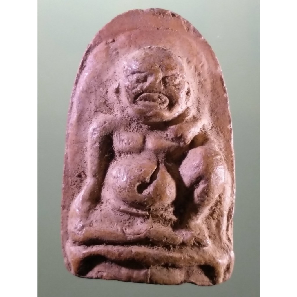 Antig Sun 2323 ขุนช้างเนื้อดินเผา หลังเรียบไม่ทราบสำนัก ขุนช้าง เป็นเครื่องรางด้านเมตตา โชคลาภ ...