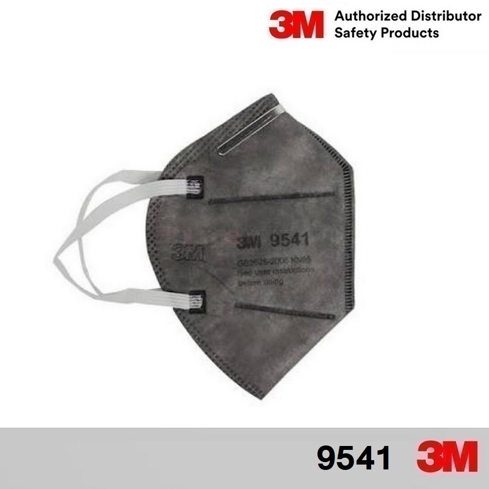 3M 9541 (1ชิ้น) P2 KN95 หน้ากากป้องกันฝุ่น ละออง กลิ่น และไอระเหยจากสาร ...
