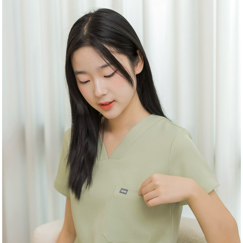 Tang scrub รุ่น No.04 Chill Green ผ้านุ่ม ยืดหยุ่น ใส่สบายระบายอากาศได้ ...
