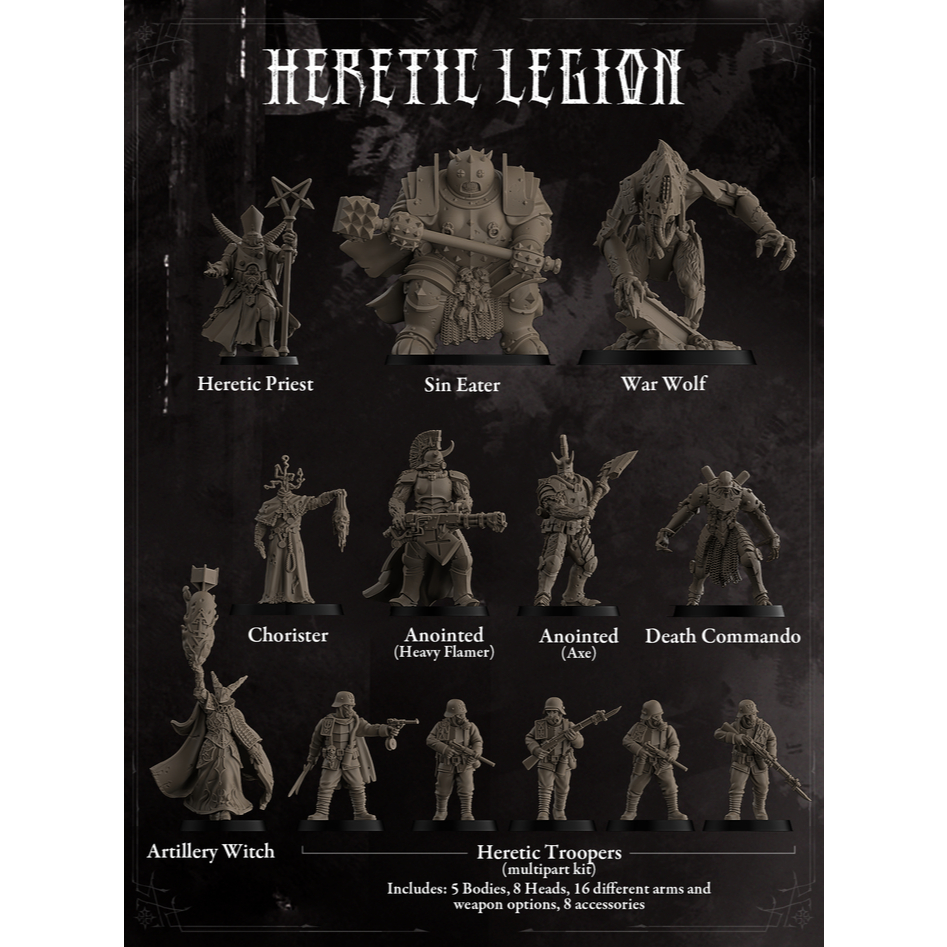 Heretic Legion Warband + All In [Trench Crusade] | Shopee Thailand