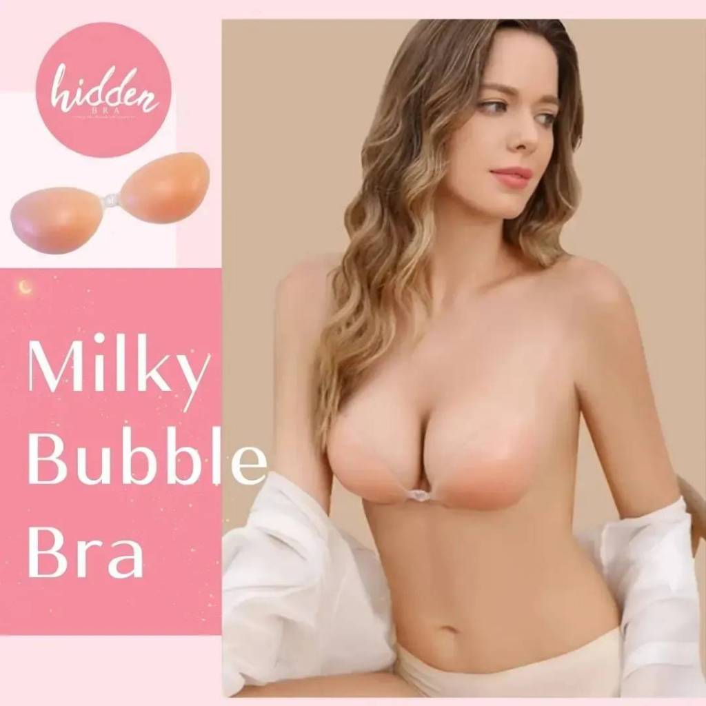 บราปีกนก Bubble Bra บราเสริมดูม 2cm กาวแน่นติดทน มีตะขอช่วยจัดทรงให้อกชิดตามต้องการ | Shopee ...