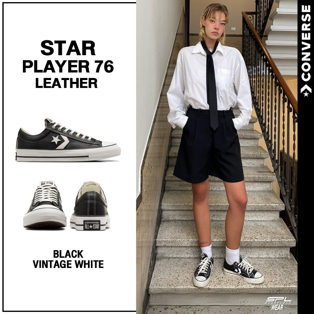 Converse คอนเวิร์ส รองเท้าผ้าใบ รองเท้าหนัง UX Star Player 76 OX ...
