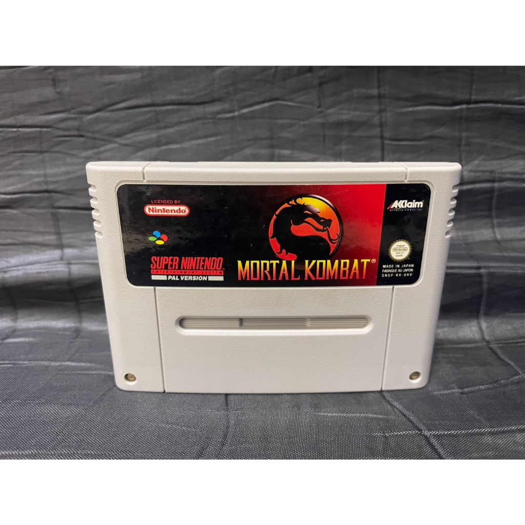 ตลับเกมส์ Super Nintendo Game : Mortal Kombat : SNES Pal Version Game ...