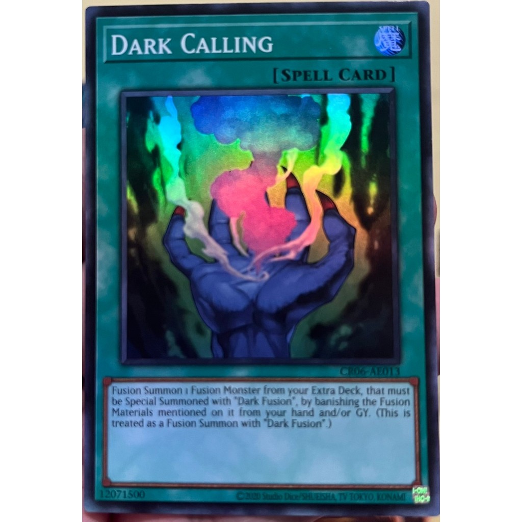 Yugioh Asia-Eng [CR06-AE013] Dark Calling (Super Rare) การ์ดยูกิแท้ถูก ...