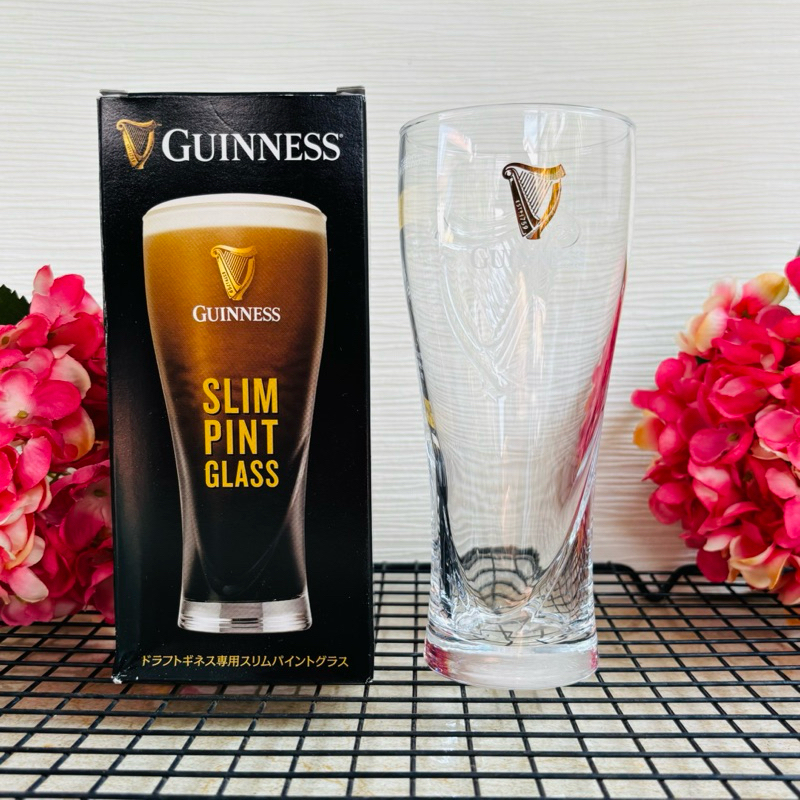 แก้วเบียร์ทรงสูง GUINNESS SLIM PINT GLASS ขนาด 365ml มือสอง จากญี่ปุ่น ...