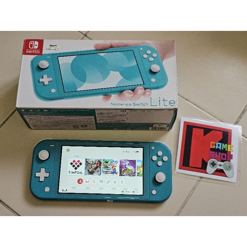 (CFW Atmosphere) Nintendo Switch Lite Green สีเขียว Box set ครบกล่อง ...