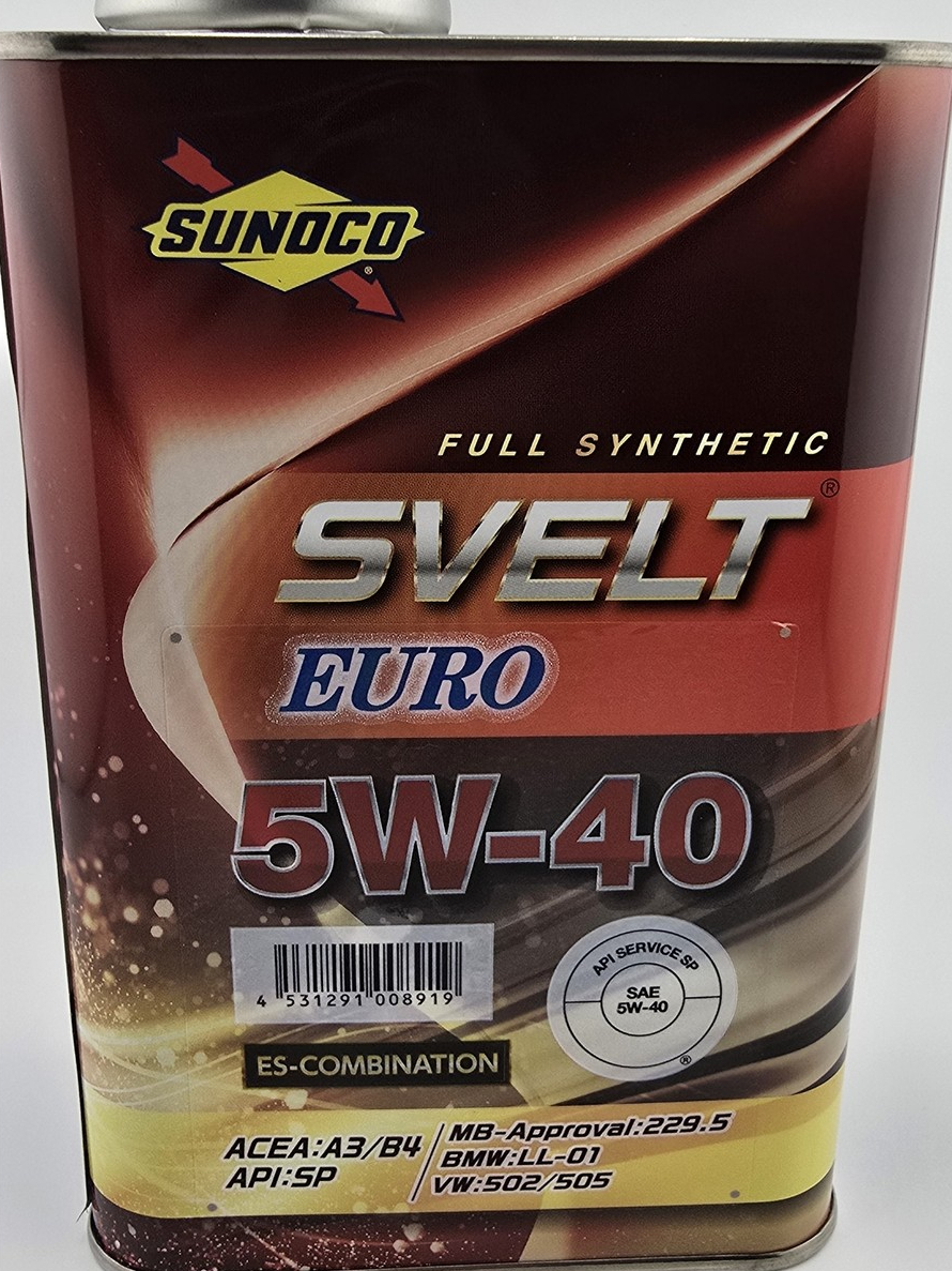 SUNOCO SVELT EURO 5W-40 (4L,1L) | Shopee Thailand