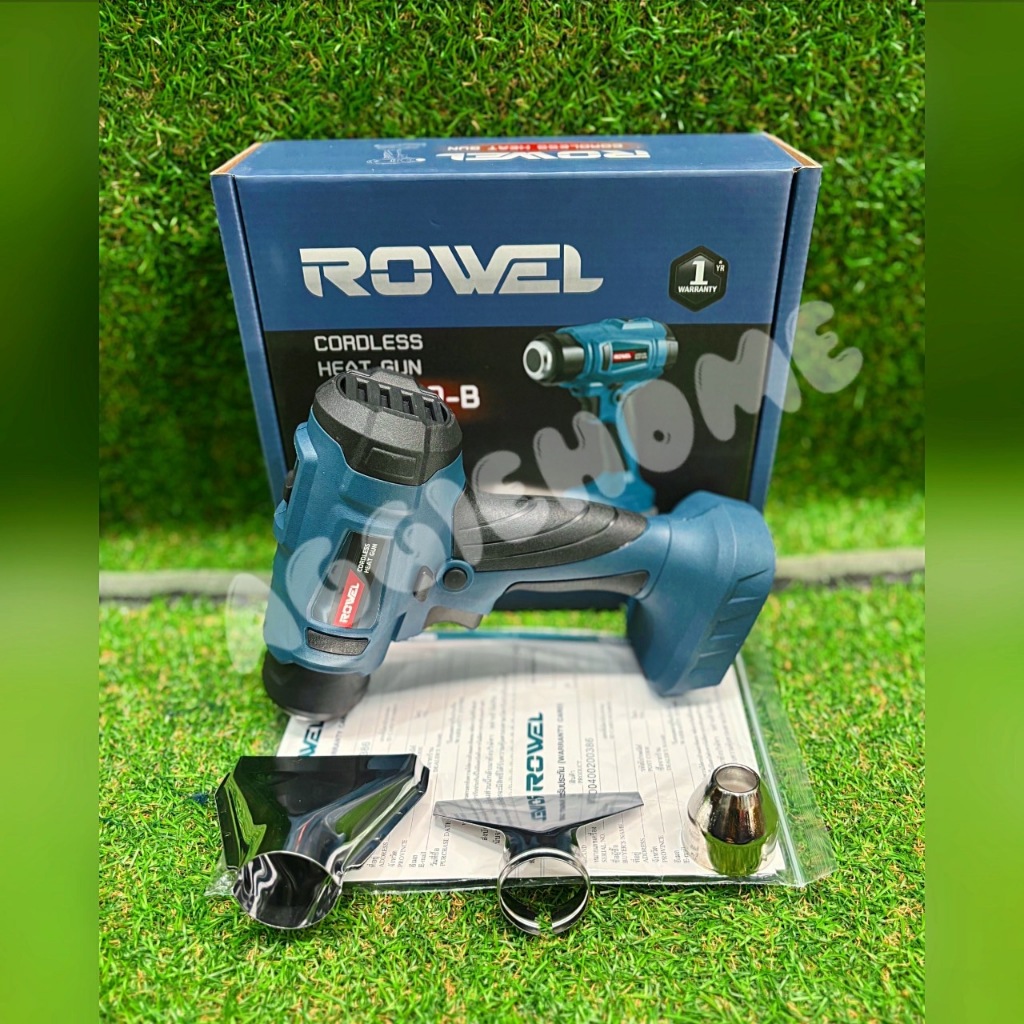 ROWEL ปืนเป่าลมร้อนไร้สาย (เครื่องเปล่า) รุ่น RW-DHG530-B / 20V / ปืนเป่าลมร้อน เครื่องมือช่าง ...