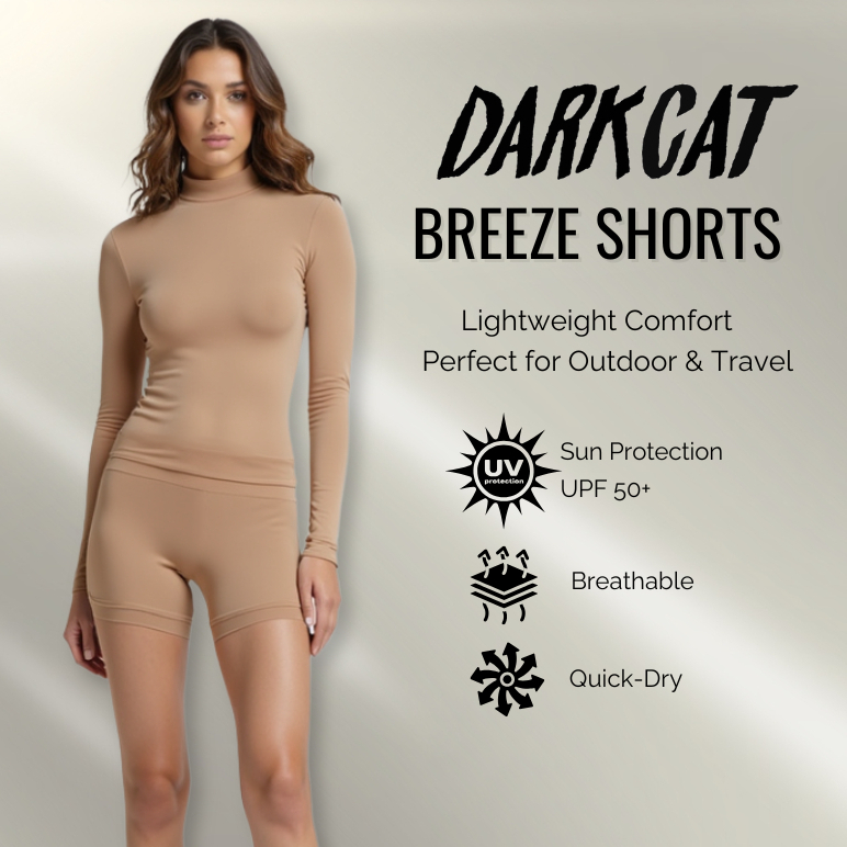 [Darkcat] Breeze Short กางเกงขาสั้น แห้งไว ระบายอากาศดี ใส่ได้ทุกกิจกรรม | Shopee Thailand
