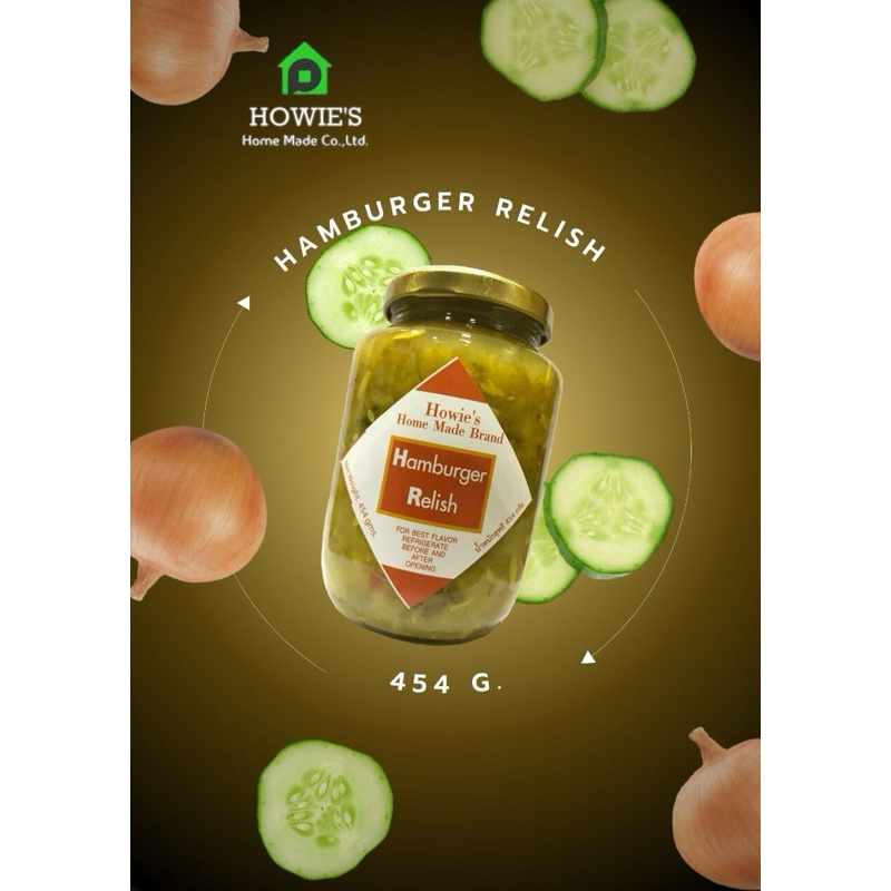 sam Howie’s Hamburger relish 454g. จากราชบุรี แฮมเบอร์เกอ รีลิช ...