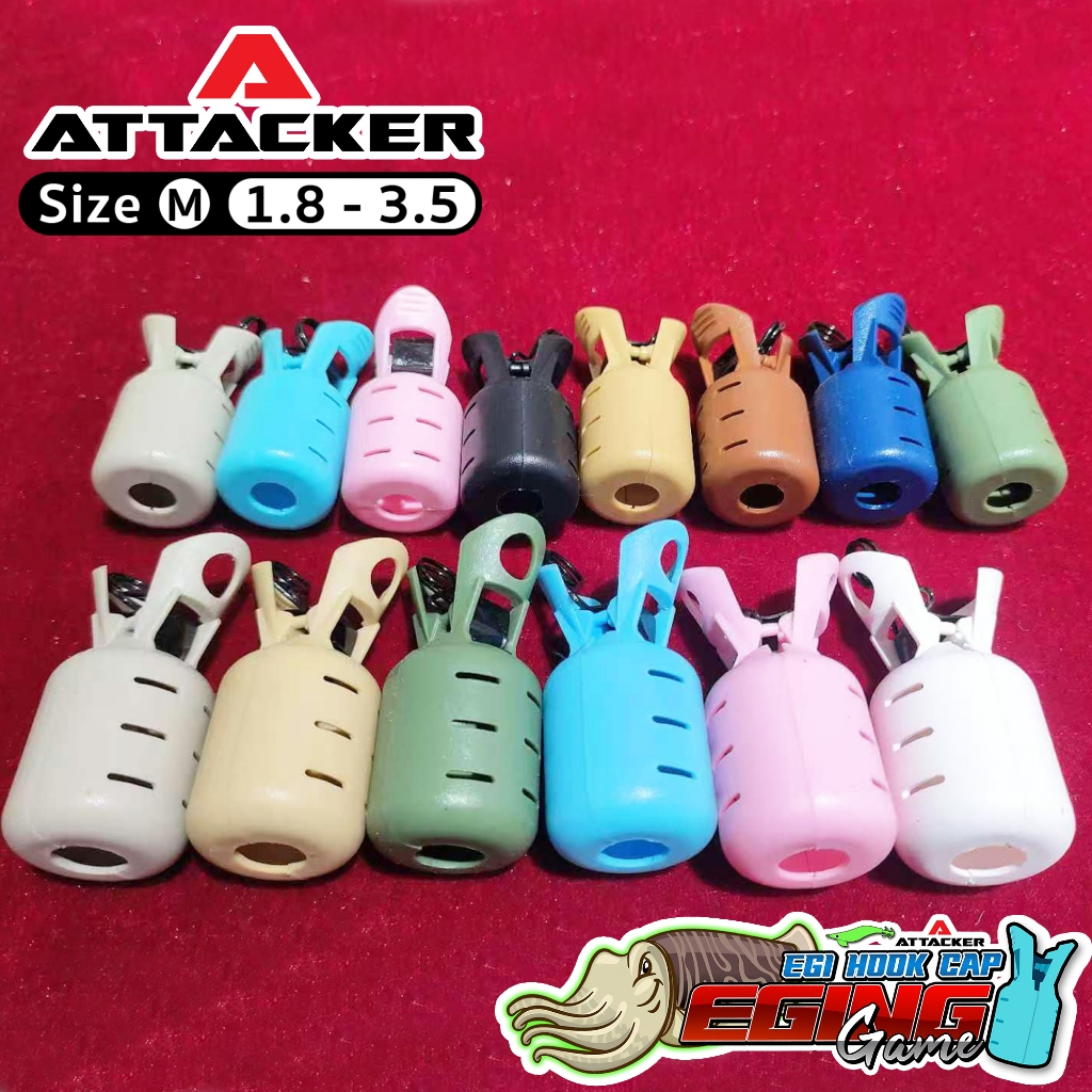 ATTACKER ที่ครอบชบาโย แพ็คละ 3 ชิ้น Egi Hook Cap ครอบชบาโยตกหมืก ที่ ...