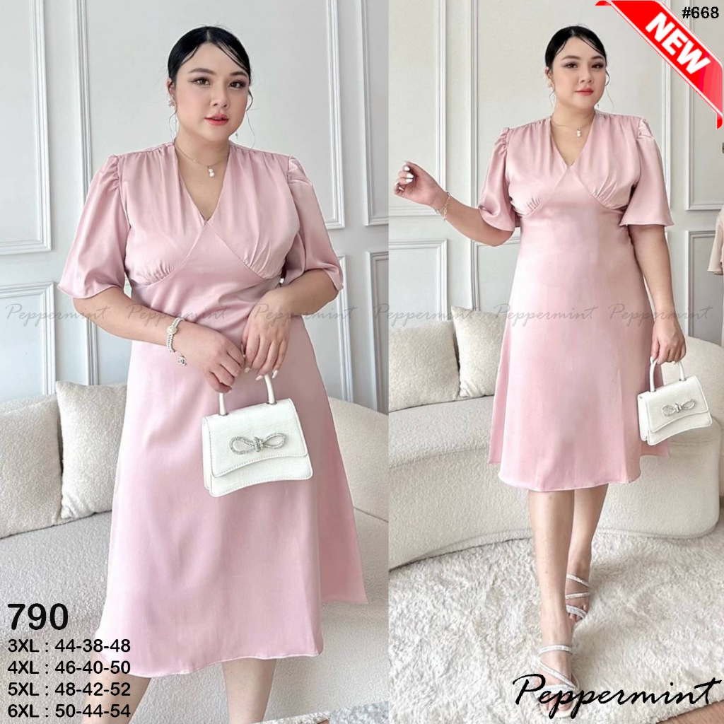 เสื้อผ้าสาวอวบ ชุดออกงานสวยๆ ชุดสาวอวบ ชุดไปงานแต่ง มีไซส์ 44-50 นิ้ว Peppermint_PlusSize (668 ...