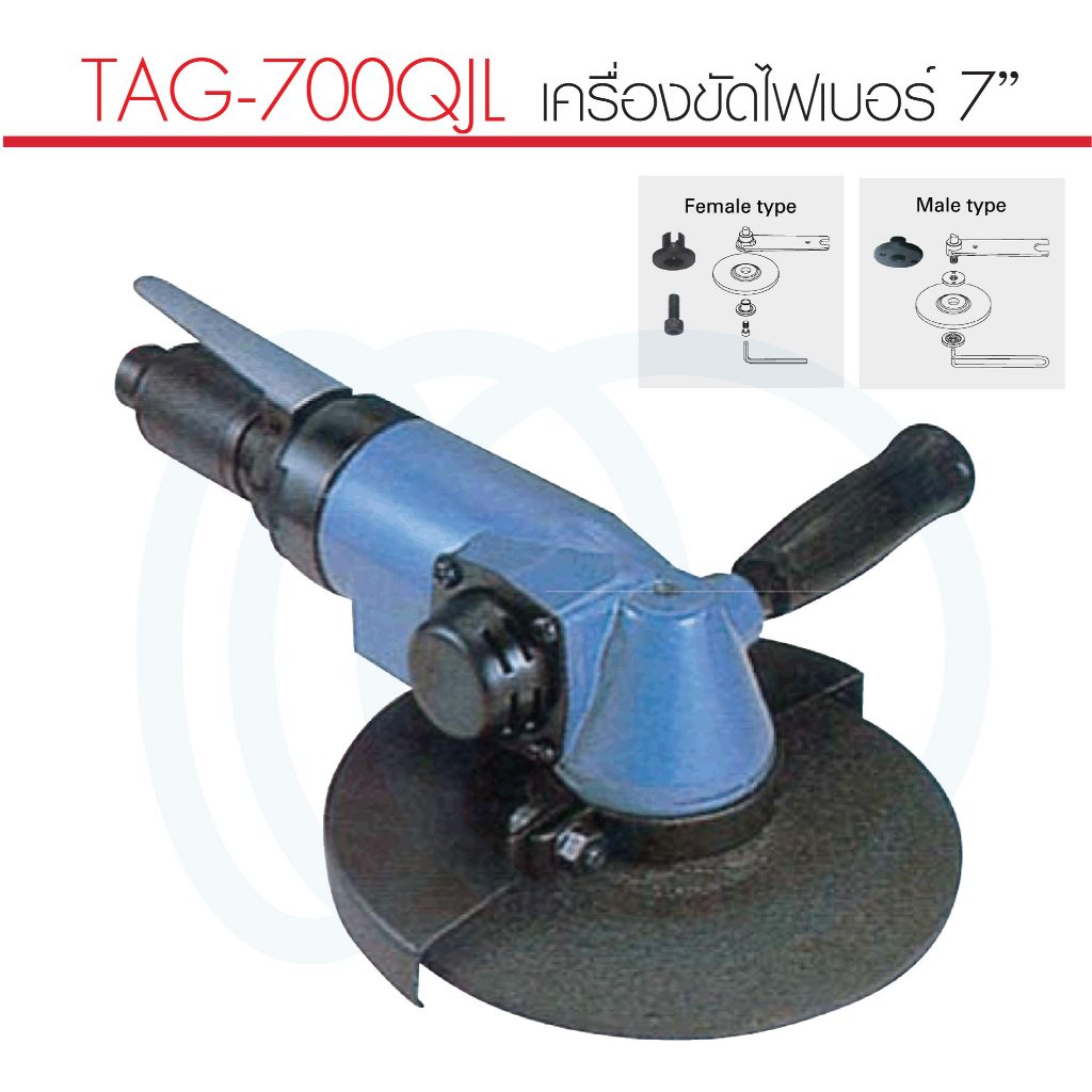 Toku เครื่องขัดไฟเบอร์ รุ่น TAG - 700 QJL ขนาด 7 นิ้ว แบบไกกด ขัดไฟ ...