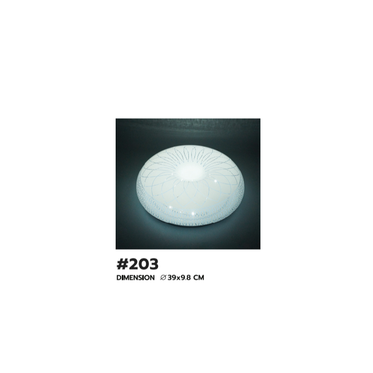 โคมติดลอยซาลาเปา LED Ceiling light set 25w ( 3 แสง ) #203 ทรงหลุม HIET ...