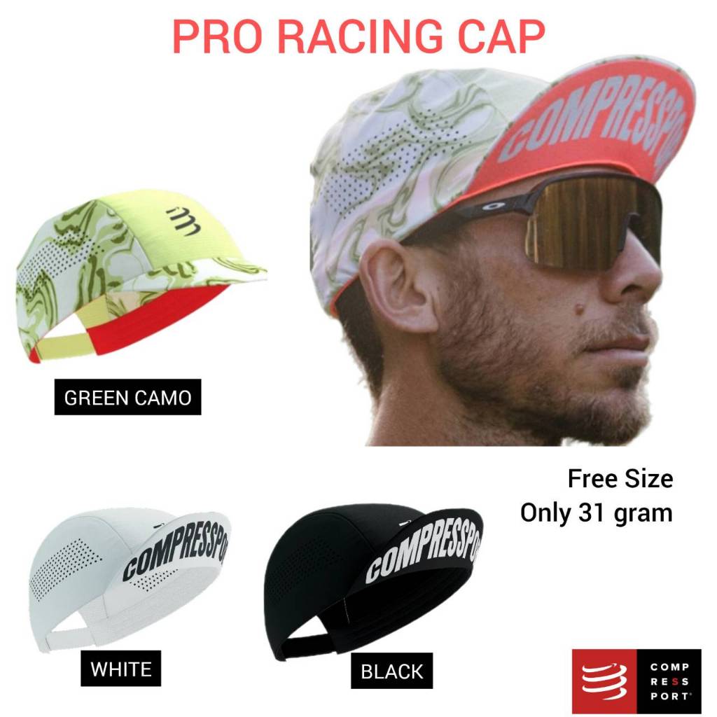 COMPRESSPORT หมวกวิ่ง เต็มใบ Pro Racing Cap เล่นกีฬา ออกกำลังกาย ...
