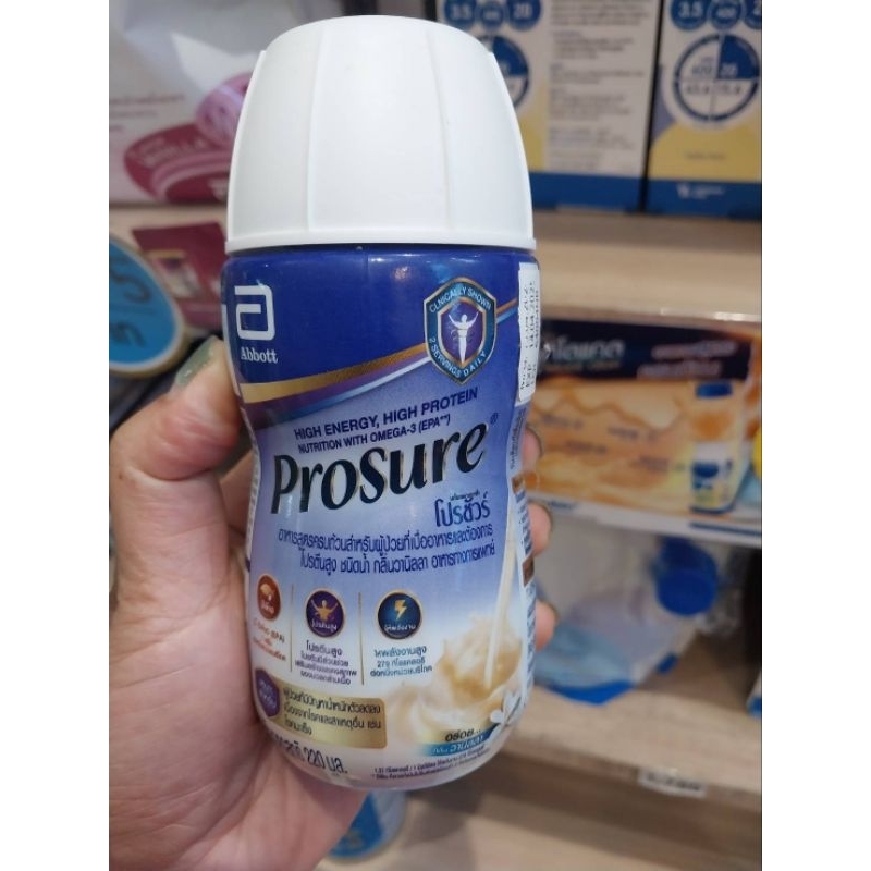 ProSure โปรชัวร์อาหารสูตรครบถ้วนสำหรับผู้ป่วยขนาด 220 ML 1 ขวด | Shopee ...