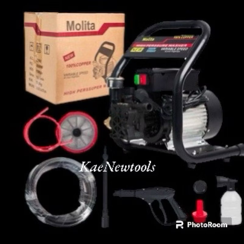 รายละเอียดสินค้า Molita เครื่องฉีดน้ำแรงดันสูง ปั๊มน้ำแรงดันสูง 350 บาร์ 3500 วัตต์ เครื่องล้าง ...