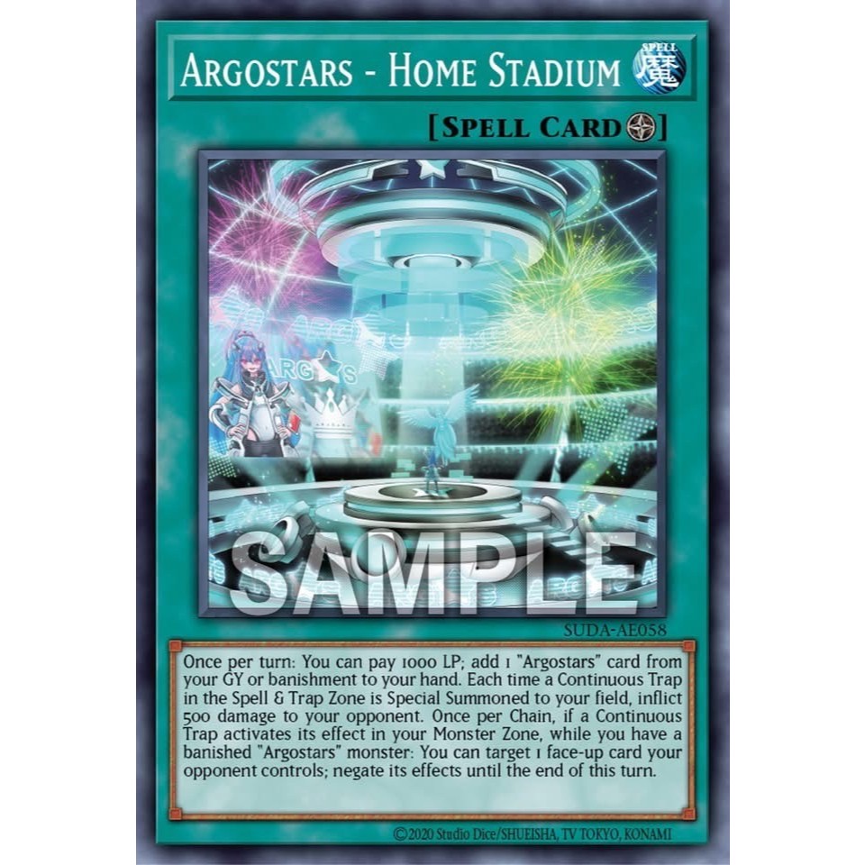 Yugioh Asia-Eng [SUDA-AE058] Argostars - Home Stadium (Common) การ์ดยูกิแท้ถูกลิขสิทธิ์ | Shopee ...