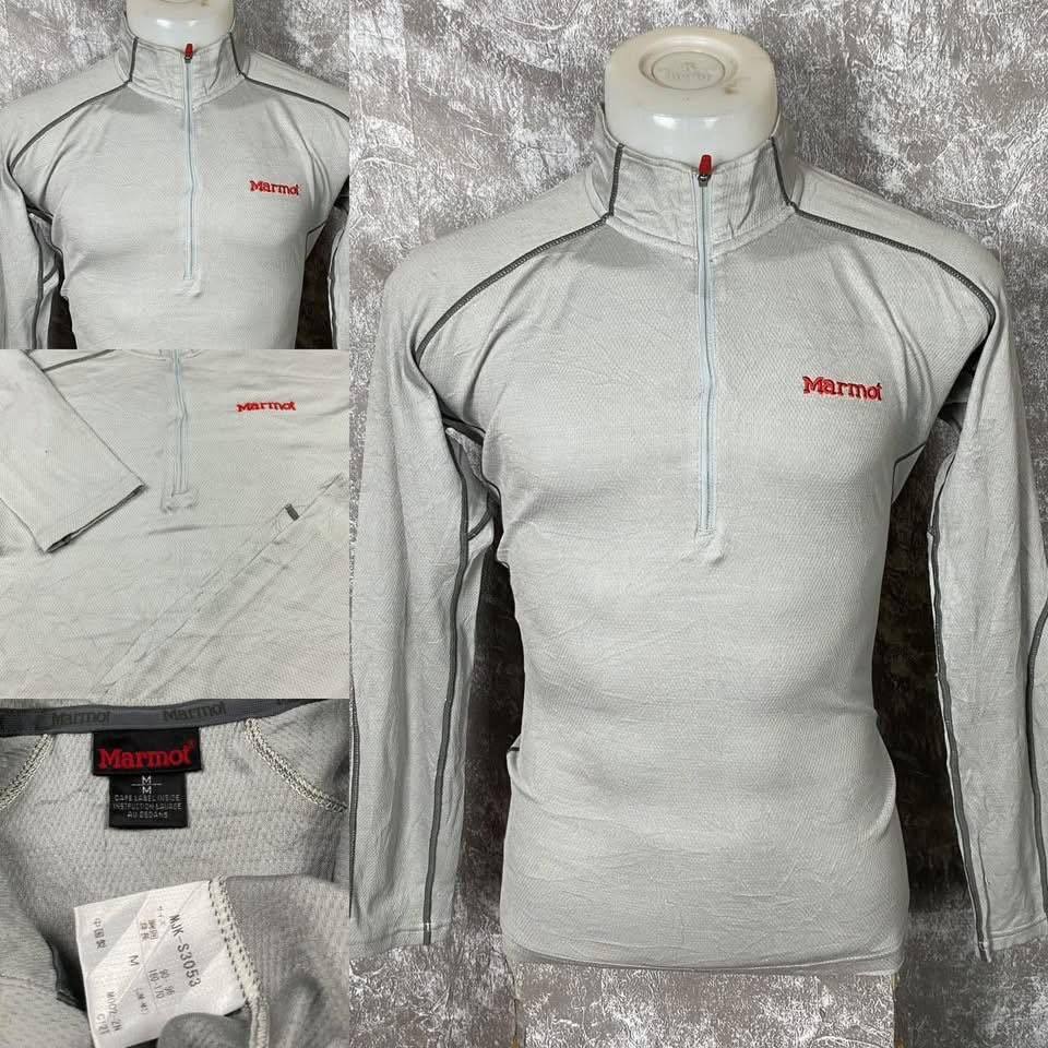 เสื้อเดินป่า ซิปครึ่ง แบรนด์ marmot (40) | Shopee Thailand