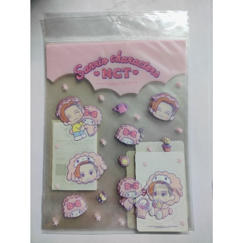 สติกเกอร์ เหรินจวิ้น อินจุน clear sticker set nct x sanrio Renjun Injun ...