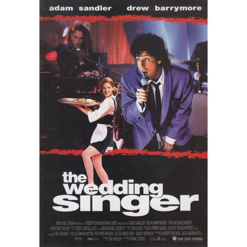HANDBILL แฮนด์บิล ใบปิดหนัง ภาพยนตร์ ปี เรื่อง the Wedding Singer ...