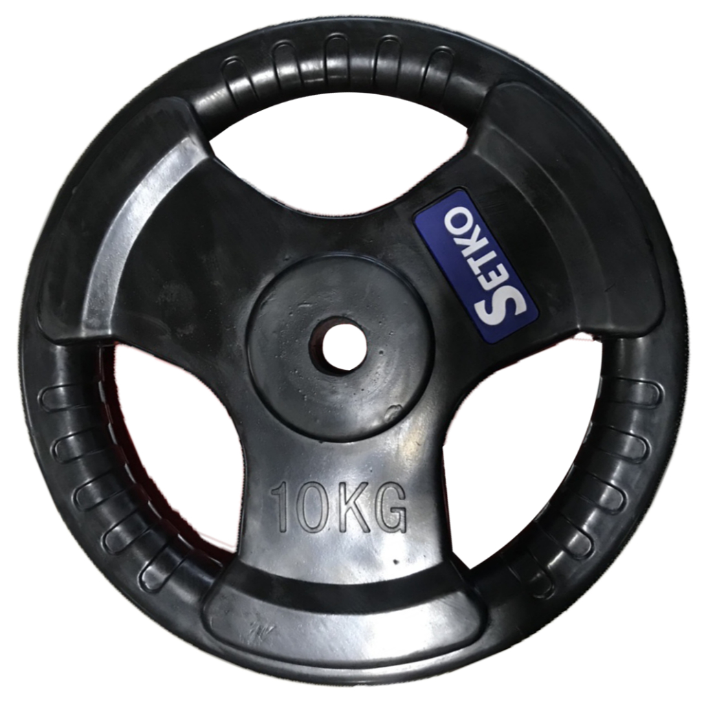 SETKO Plate แผ่นน้ำหนัก หุ้มยาง 25mm 10 KG (Black) | Shopee Thailand